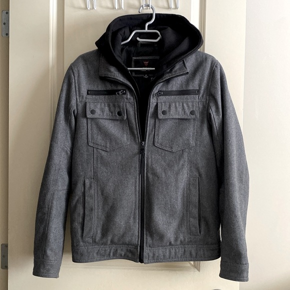 Guess | Jackets & Coats | Guess Vintage Grey Jacket | Poshmark